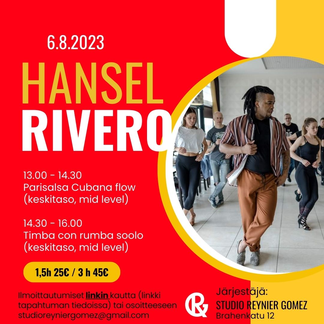 Aikataulut - Tanssikoulu Studio Reynier Gómez